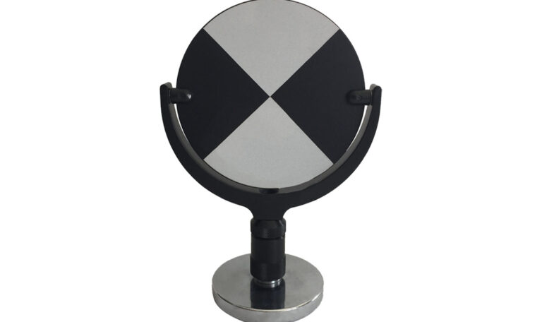 6″ Black and White Tilting Circular Aluminum Target Plate – Omni