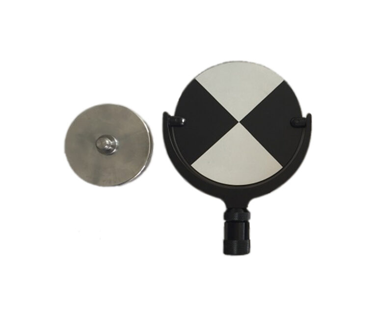 6″ Black and White Tilting Circular Aluminum Target Plate – Omni